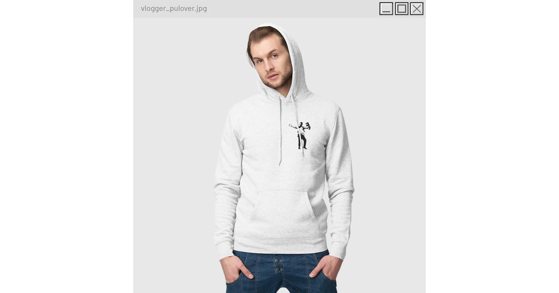 Alex Csigér - Vlogger kapucnis pulóver